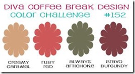 Kirsten's Stampin Korner: Diva Coffee Break Designs Challenge #152